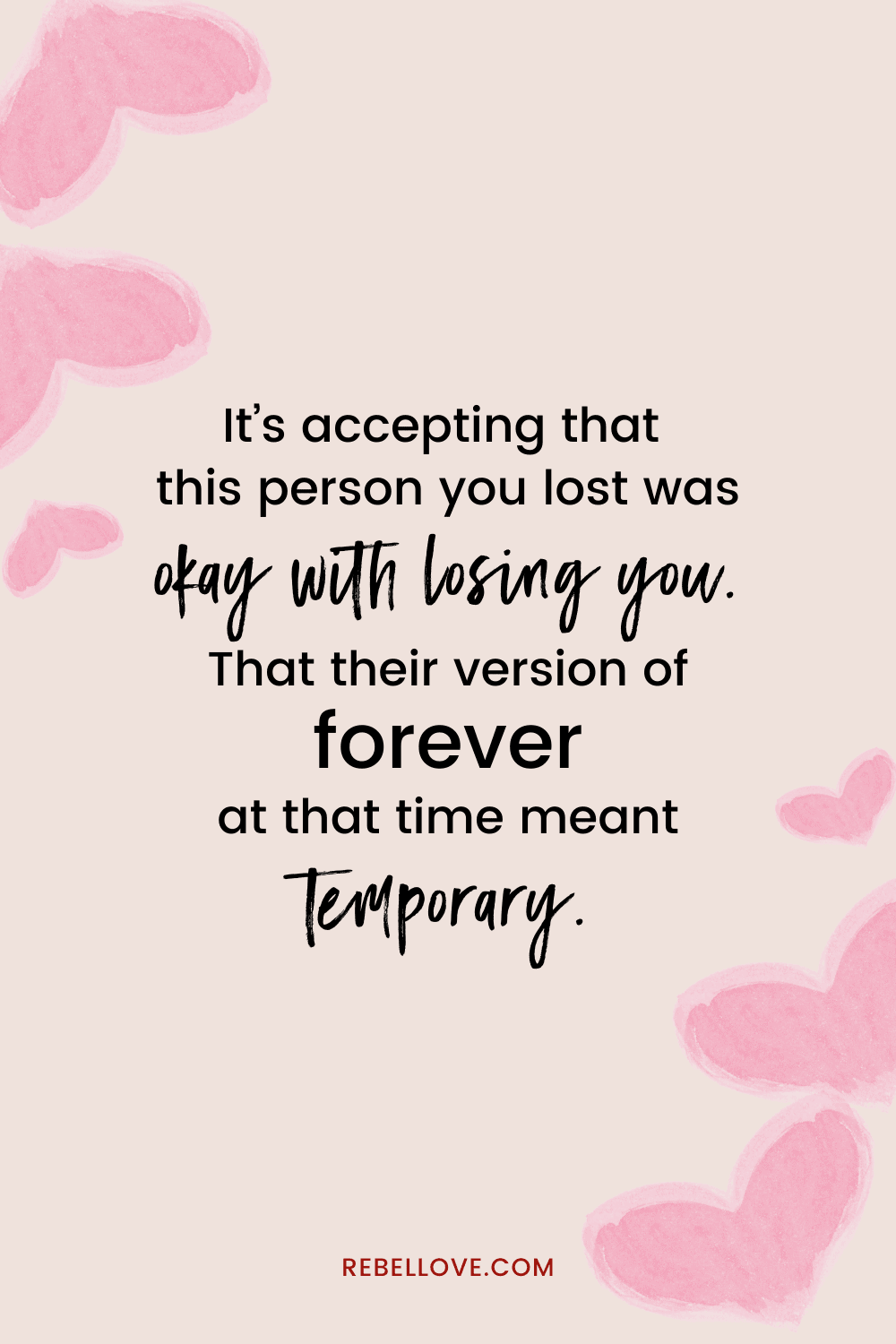 Losing Someone I Wasn’t Ready To Lose - Rebel Love